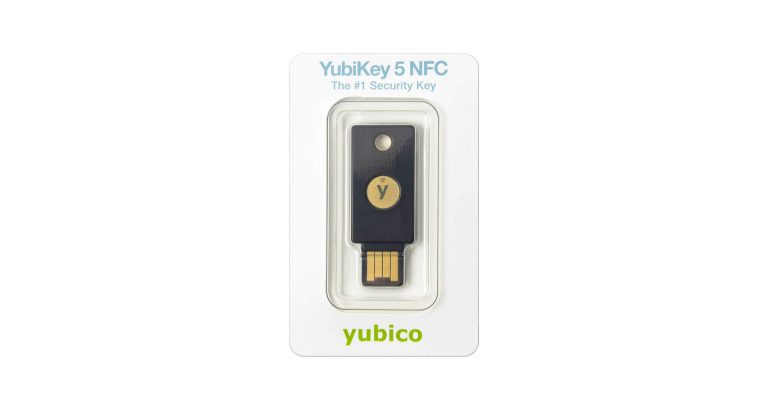 YubiKey 5 NFC - No1 security key in sales globally