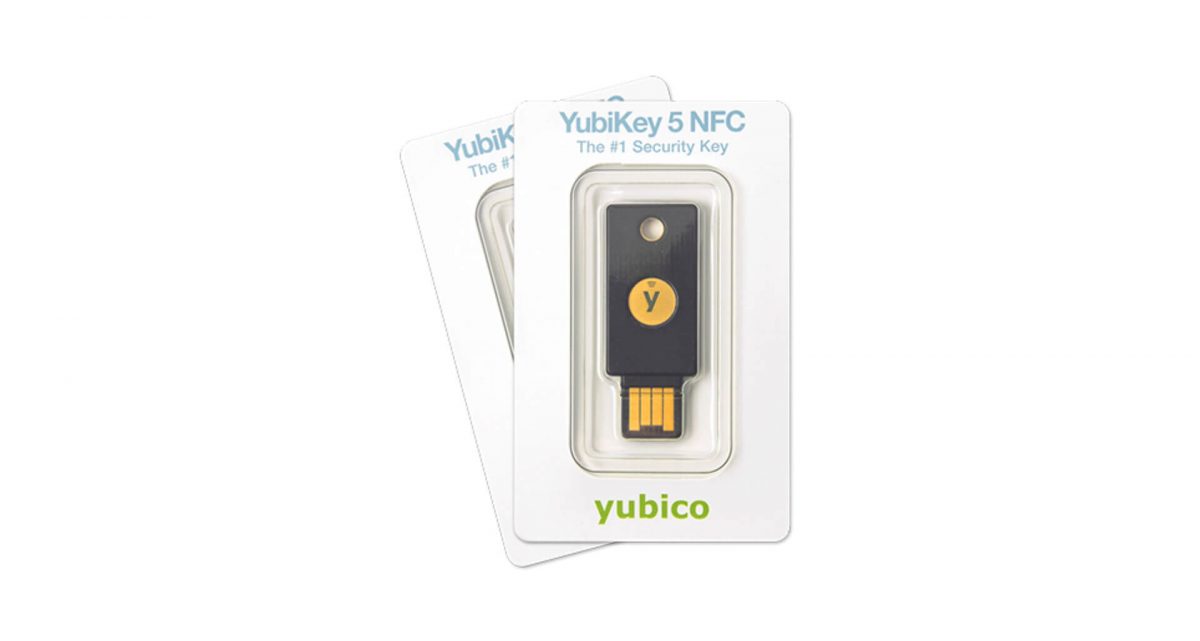 YubiKey 5 NFC - No1 security key in sales globally