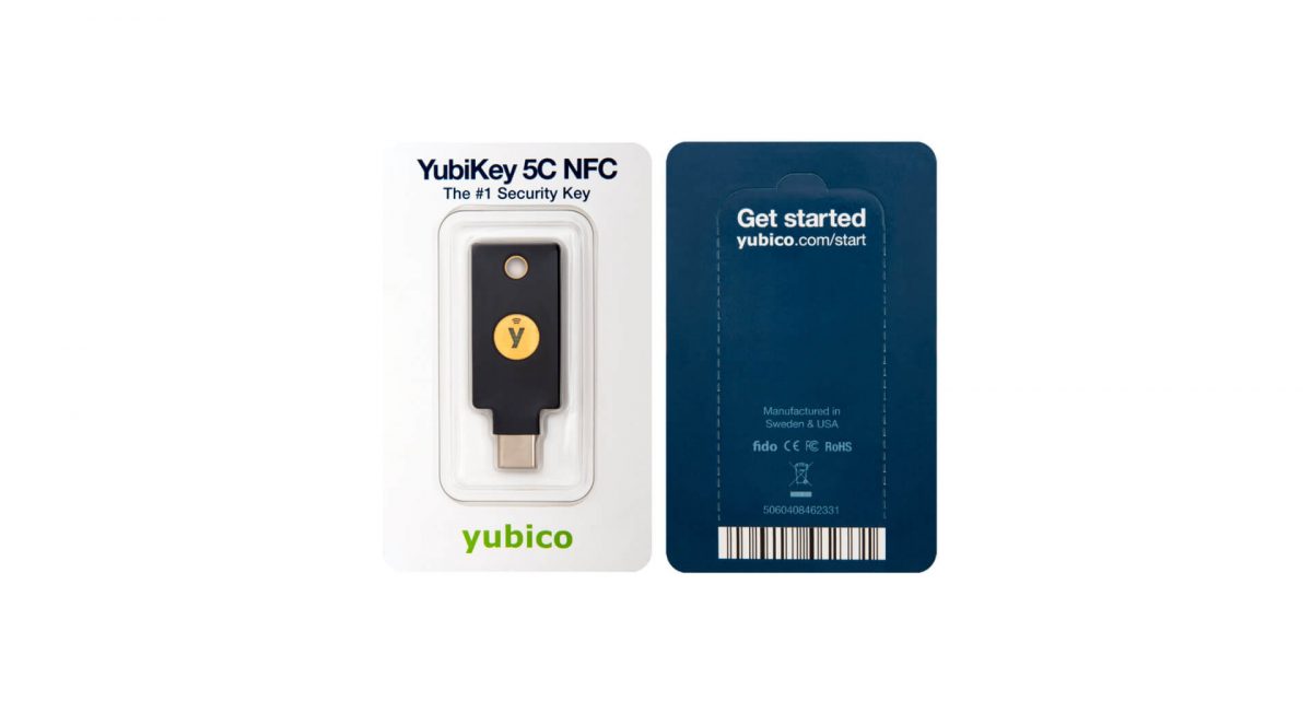 YubiKey 5C NFC Superior defense against phishing and account takeovers