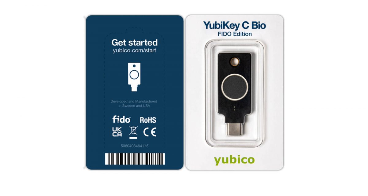 YubiKey C Bio - The gold standard in biometric authentication