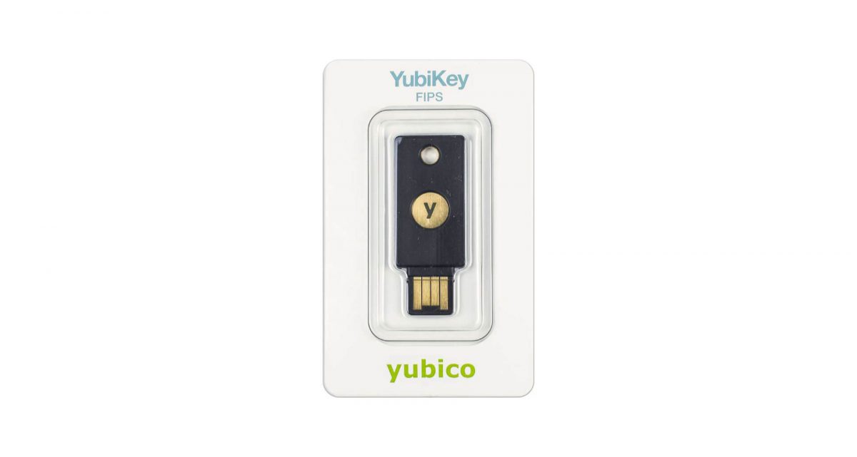 YubiKey 5 NFC FIPS - FIPS 140-2 validation, AAL3 assurance
