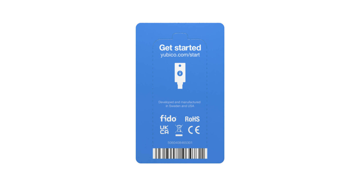 Security Key C NFC - Physical hardware key by Yubico